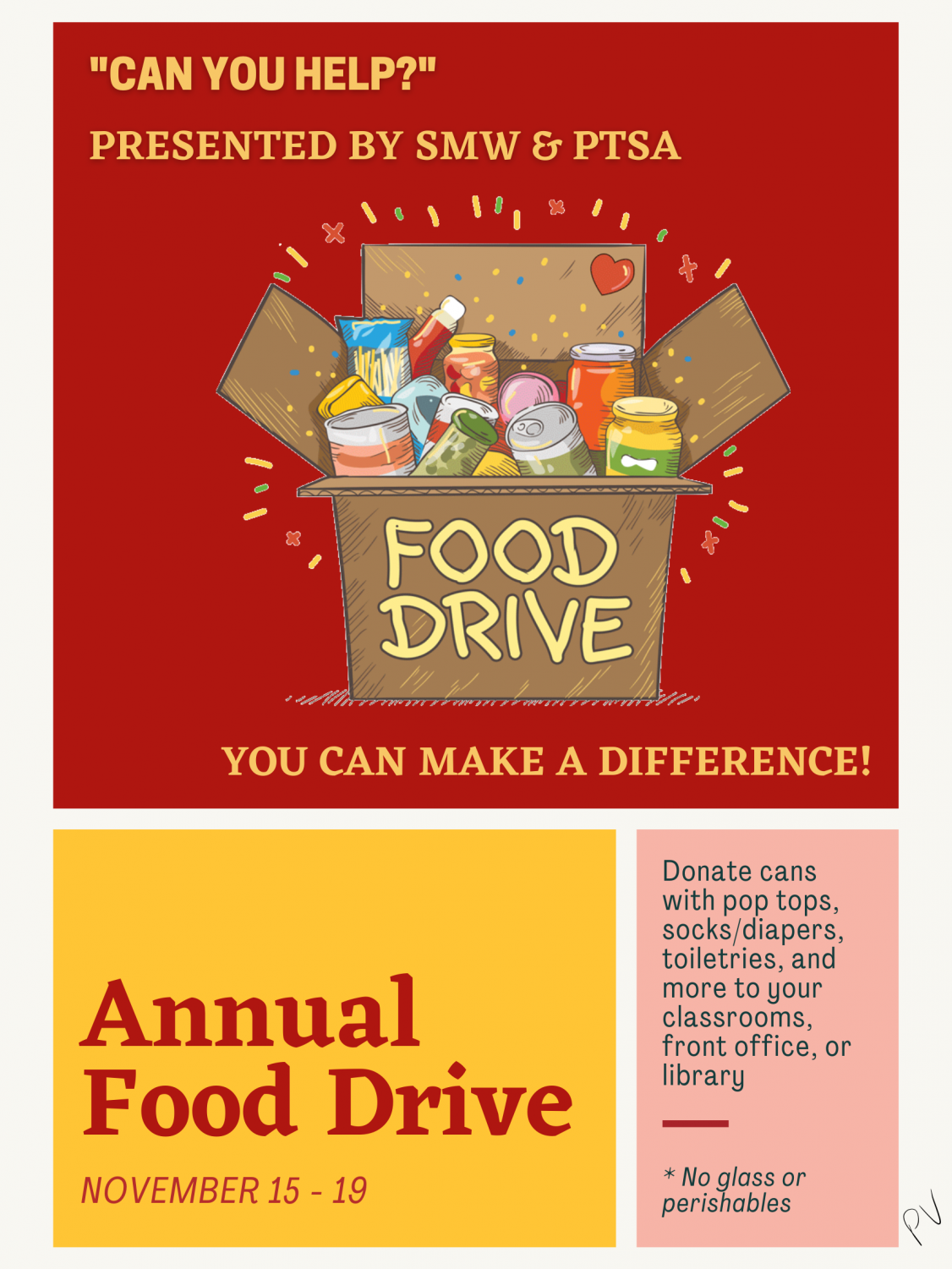 SMW Hosts Annual Food Drive – The Arcadia Quill